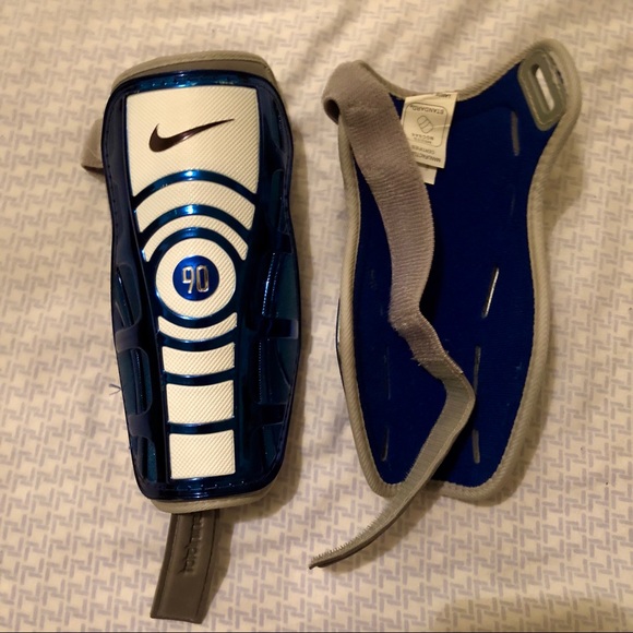 Nike | Other | Nike Soccer Childrenteens Blue Shin Guards | Poshmark